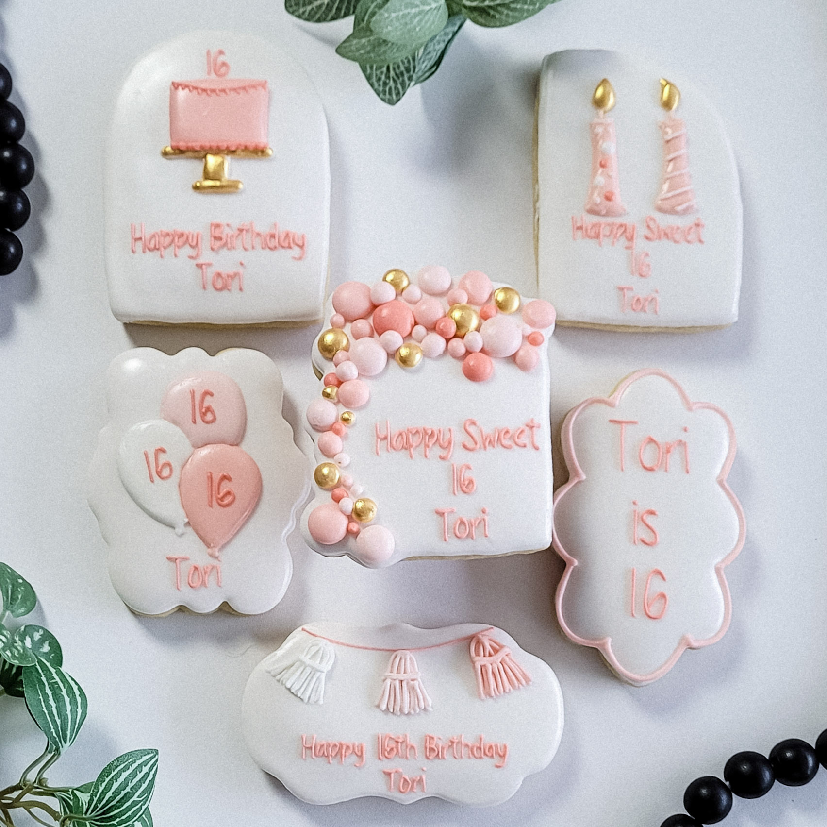 Custom Designed Deluxe Birthday Cookies - Wonderland Cookies