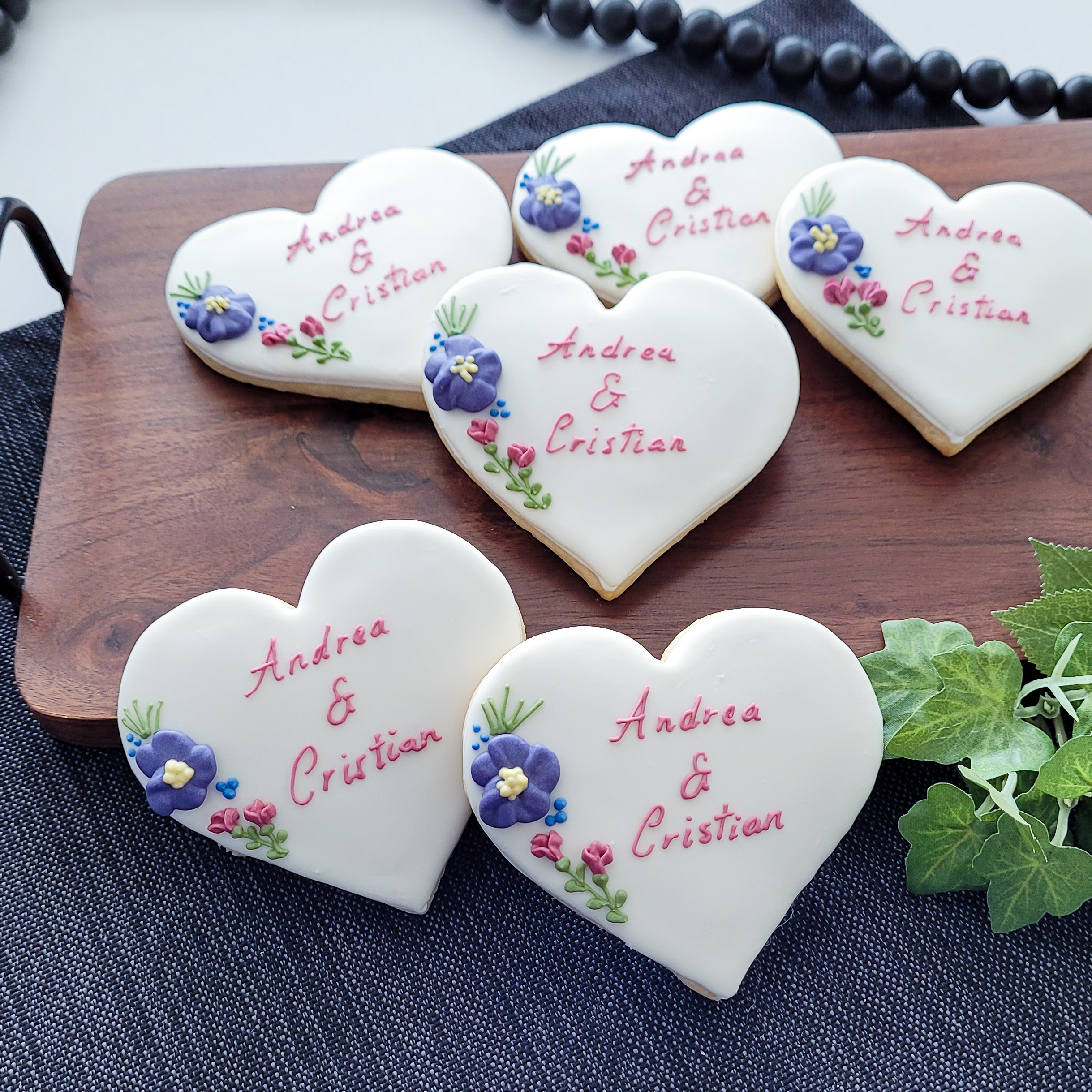 Custom Designed Wedding/ Shower Cookies - Wonderland Cookies